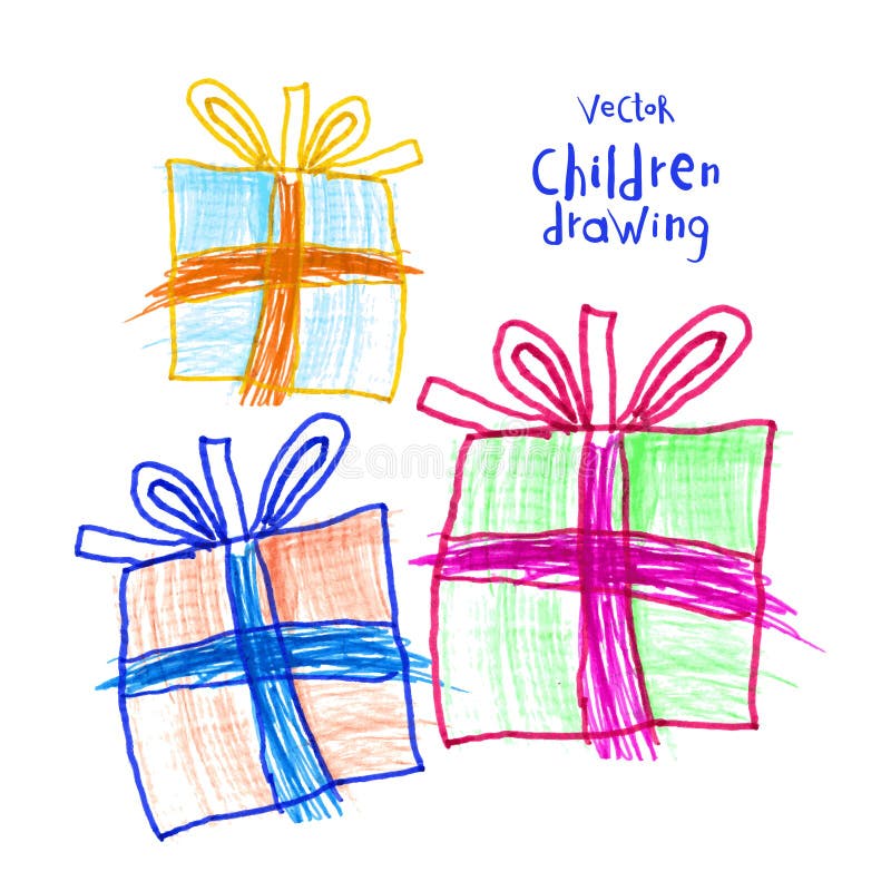 Children drawing stock illustration. Illustration of creativity - 56804579