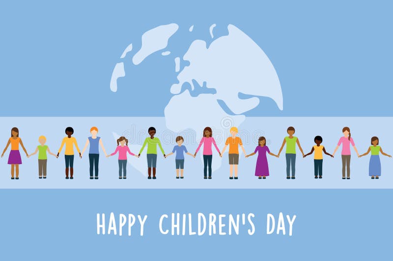 Children of the Earth of Different Origin Freedom Concept Stock Vector ...