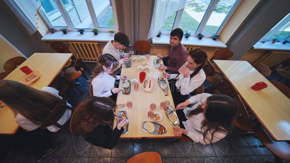 Children Eat in the School Canteen. Stock Photo - Image of children, canteen: 315524820