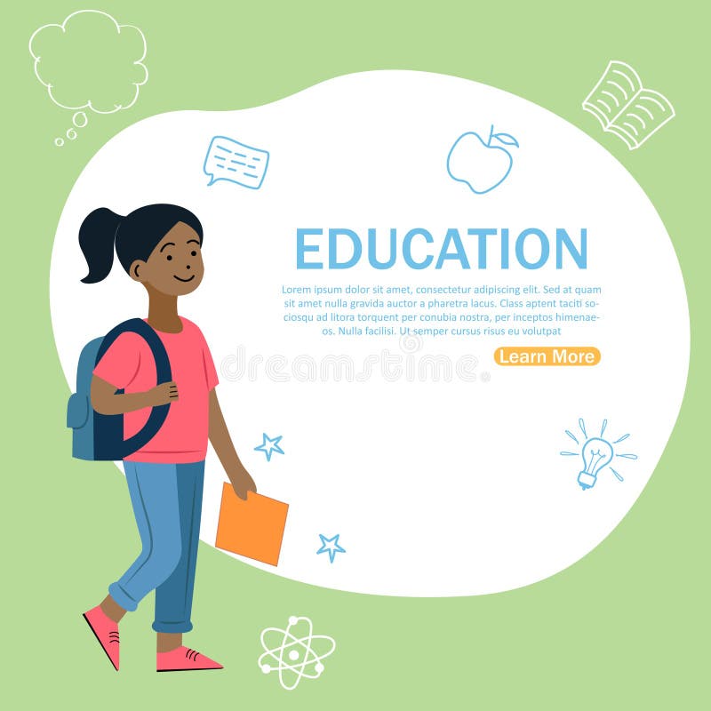 Children with Education Background for Back To School Concept Stock ...