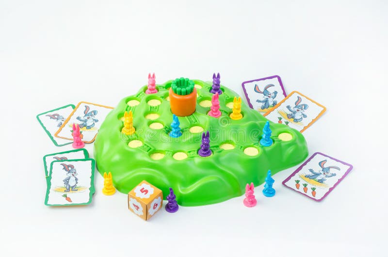Children Educational Toy for Group Games, on a White Background Stock ...
