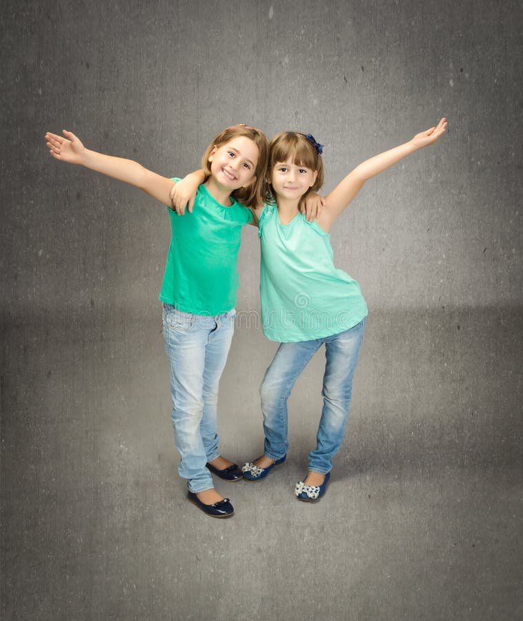 Children embracing stock image. Image of expressions - 42812943