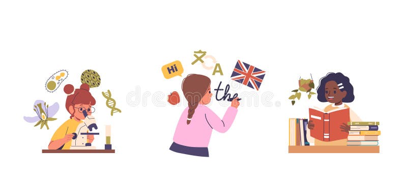 School Subjects English Stock Illustrations – 722 School Subjects ...