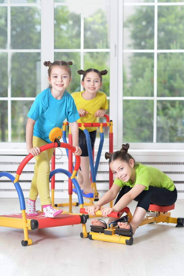 Children Engaged in Physical Training Stock Photo - Image of girlhood ...