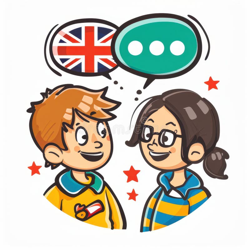 Children Engaging in an Animated Conversation with British Cultural ...