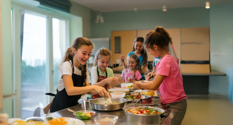 Children Enjoy Cooking and Learning Together in a Fun and Interactive ...