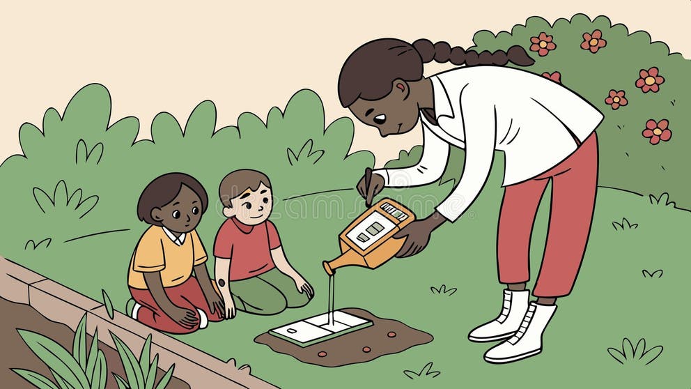 Children Examining Soil Profile Pit, Soil Science, Earth Education ...