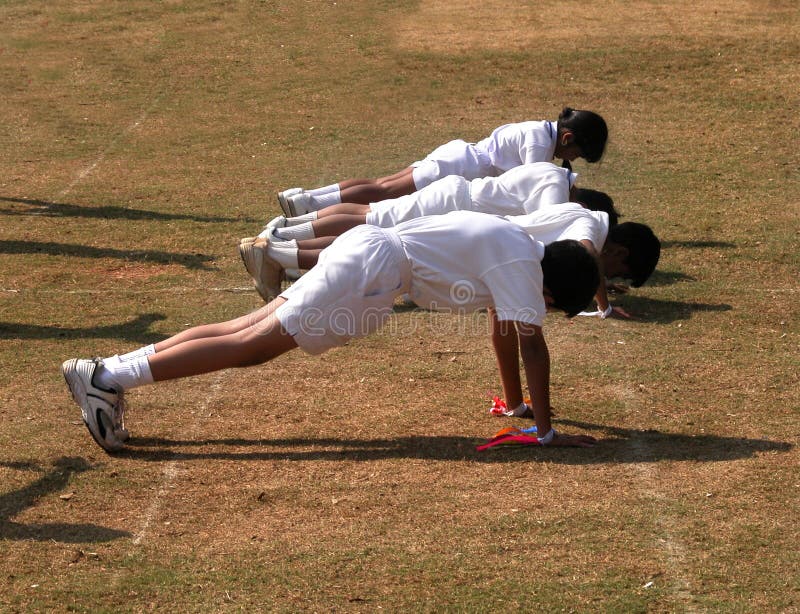 Children Exercising stock photo. Image of sport, exercise - 2276442