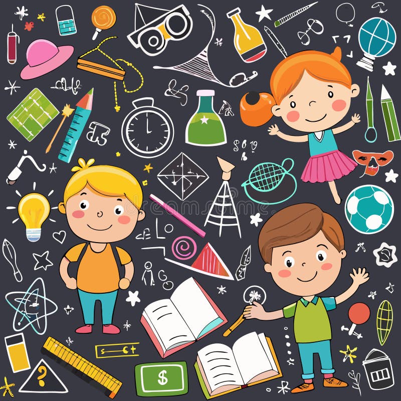 Children Exploring Science and Learning with Various Educational Tools ...