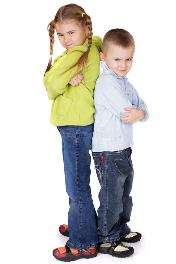 Children fighting stock image. Image of caucasian, gesture - 4259051