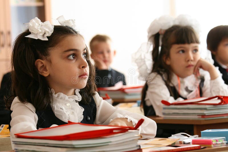 Children in the First Class on the Day of Knowledge Editorial Photo ...