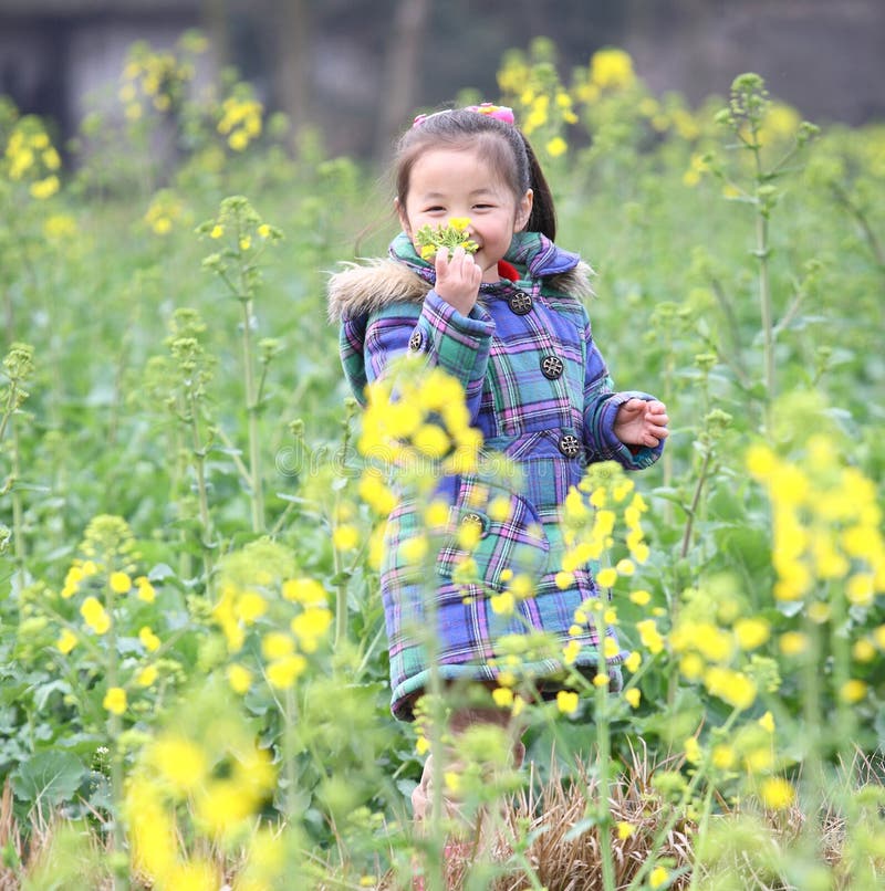 Children and flowers stock photo. Image of agriculture - 13086108