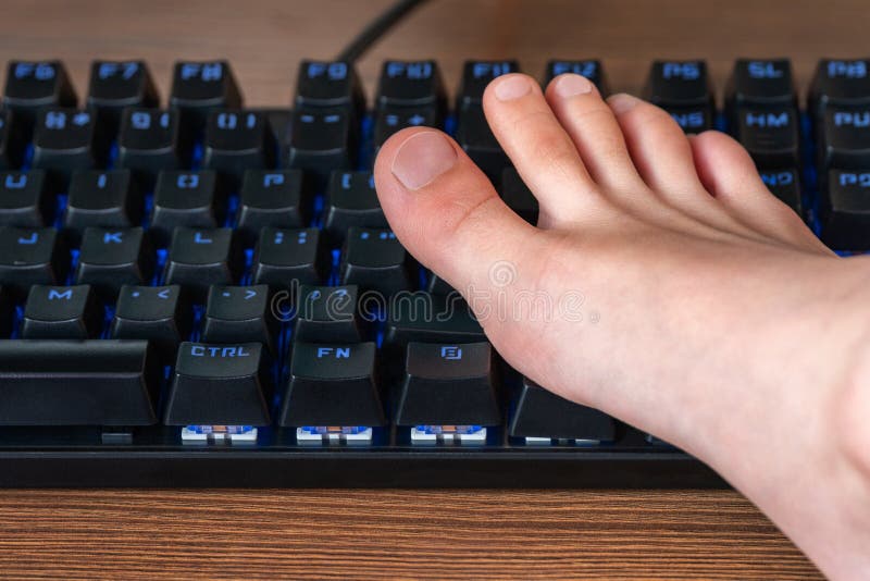Children Foot with a Cracked and Peeling Toe Nail on the Largest Toe ...