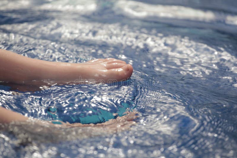 Children Foot Swimming Pool Background Stock Image - Image of scene ...