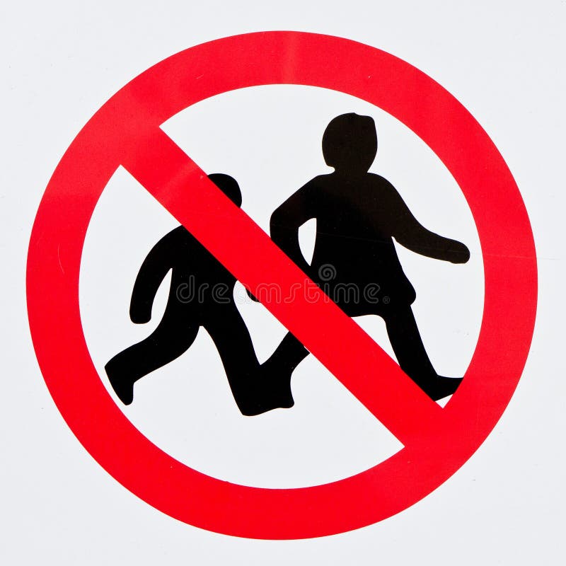 Children not allowed stock illustration. Illustration of barred - 1269469