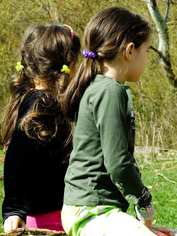 Children in the forest stock image. Image of away, cheer - 4746083