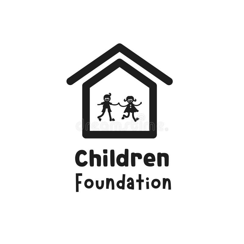 Children foundation logo stock illustration. Illustration of icon ...