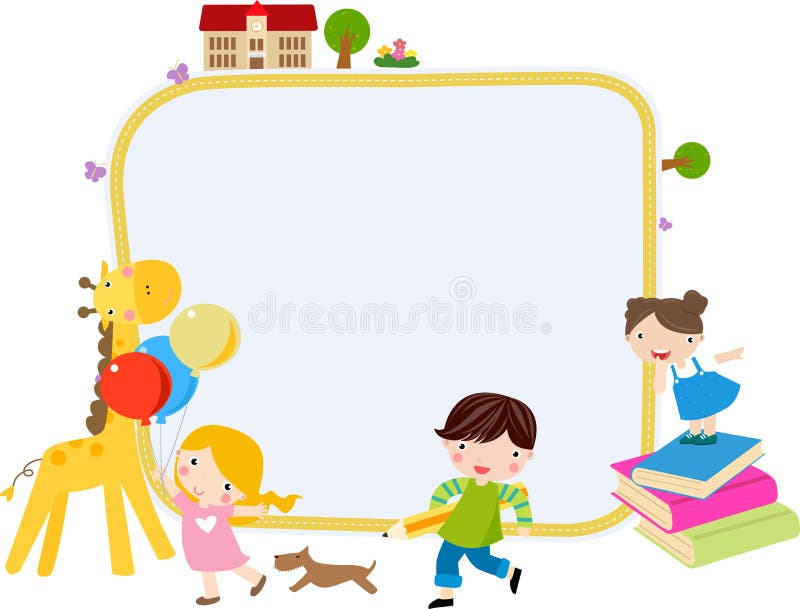Children and frame stock vector. Illustration of banner - 14641215
