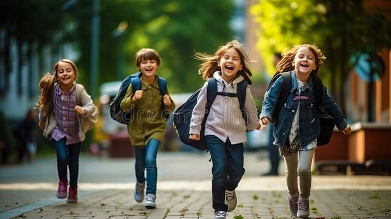 Children with Fun Expressions are Ready for the Lesson Stock ...