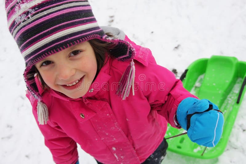 Children fun on the snow stock image. Image of friends - 28901373
