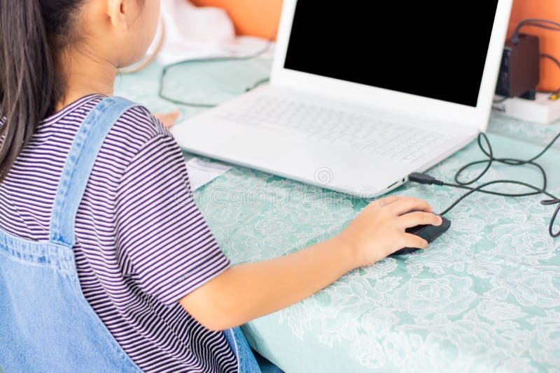 Children Funny Learning Computer Stock Photo - Image of children ...