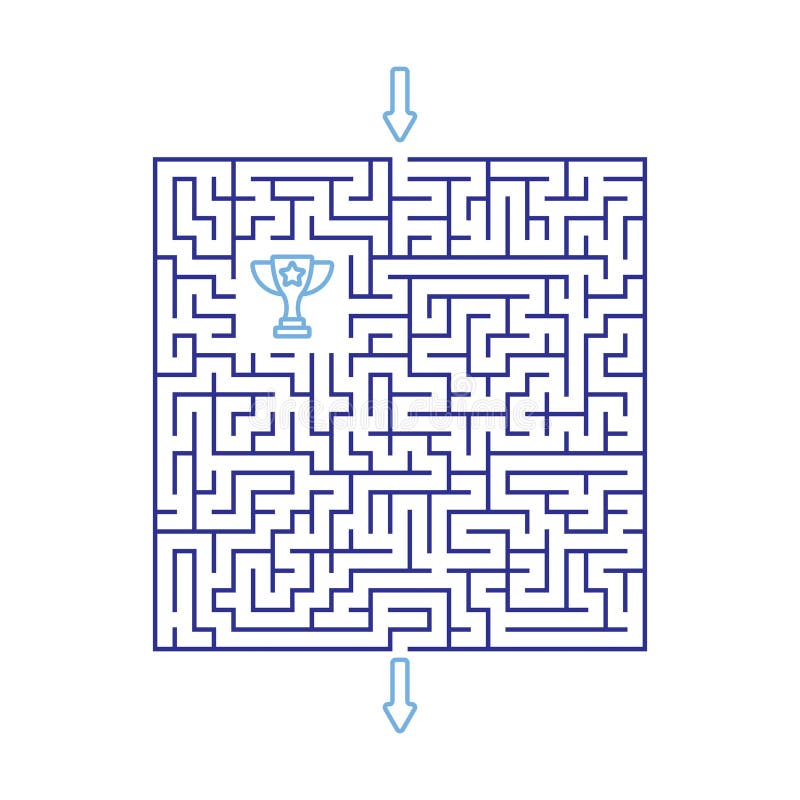 Children Games. Square Maze, Labyrinth with Different Difficulty Levels ...