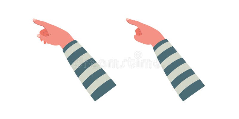 Children Hands Point, Scroll Down or Up on Smartphone or Tablet Flat ...