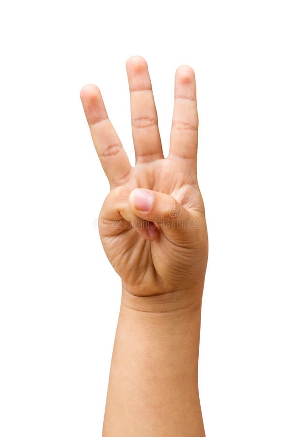 Children Hands Show the Number Zero Stock Photo - Image of single ...