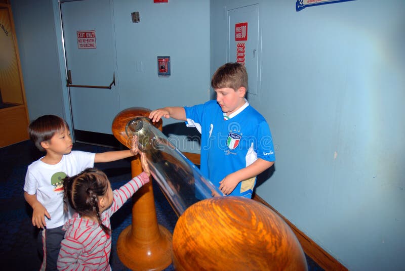 Children Have Fun at an Interactive Learning Display Editorial Stock ...