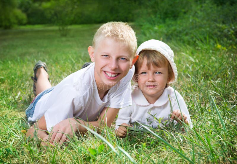 Children have a rest stock photo. Image of happiness - 77507986