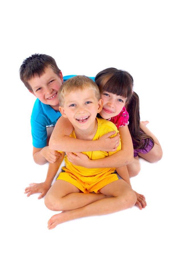 Children having fun stock image. Image of girl, brood - 3721841