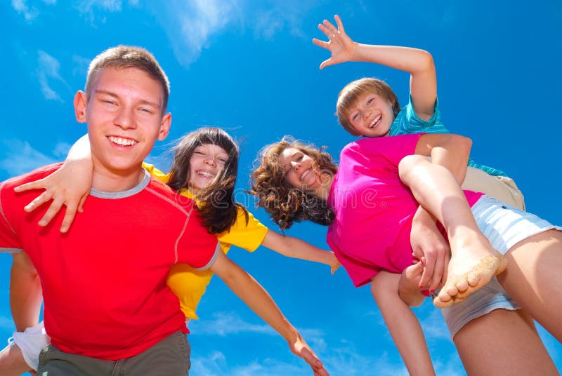 Children having fun stock image. Image of bright, children - 9795045