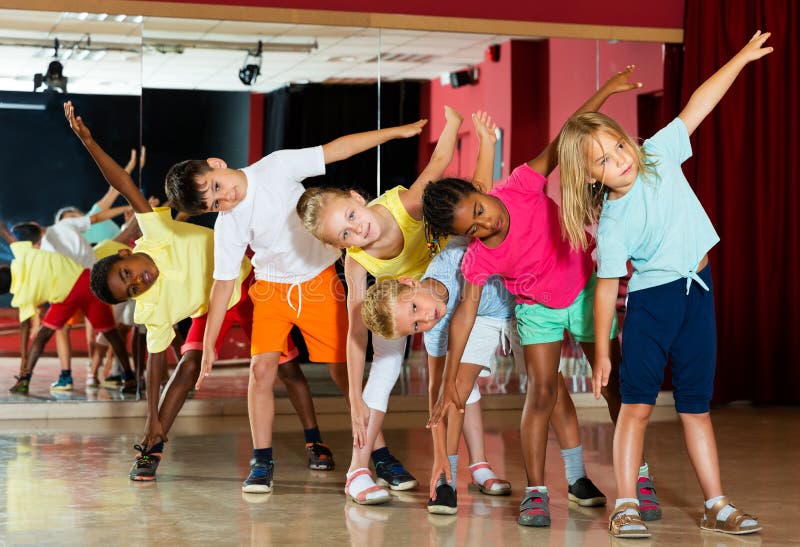Children Having Fun in Choreography Class Stock Photo - Image of female ...