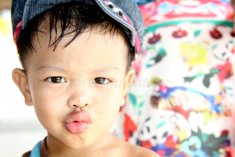 Children Having Fun Face Action Stock Photo - Image of asian, face ...
