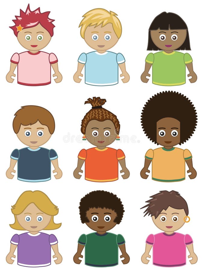 Children icons stock vector. Illustration of child, clip - 11090186