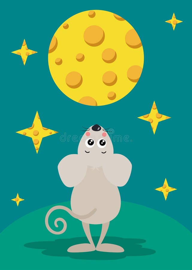 Children Illustration with Funny Mices Stock Vector - Illustration of ...