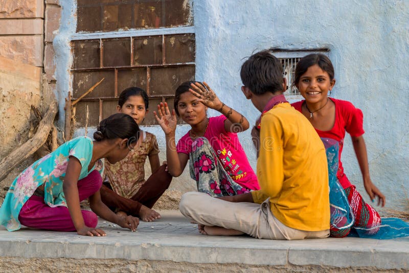 Children in India editorial stock photo. Image of ratjastan - 42396863