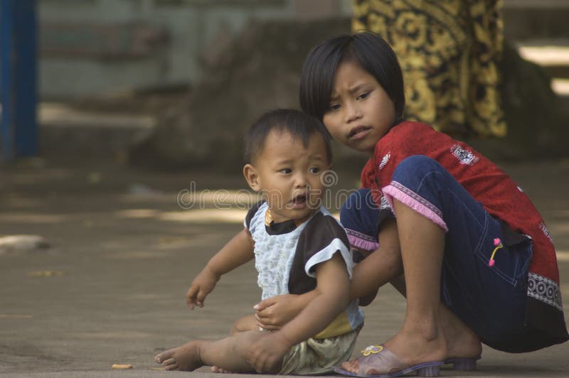 CHILDREN of INDONESIA POPULATION Editorial Image - Image of flooded ...