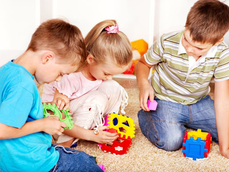 Children in kindergarten. stock image. Image of education - 27677613