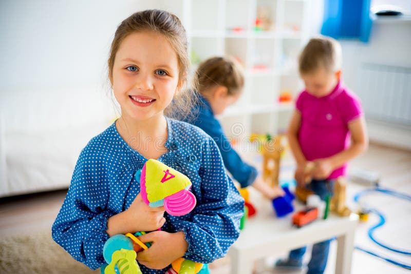 Children in kindergarten stock photo. Image of child - 107301608