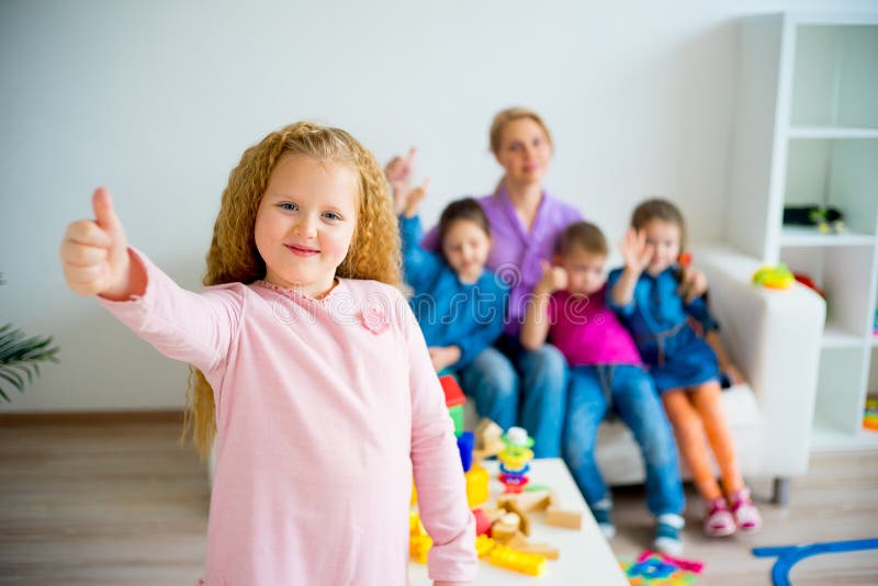 Children in kindergarten stock photo. Image of child - 107301608