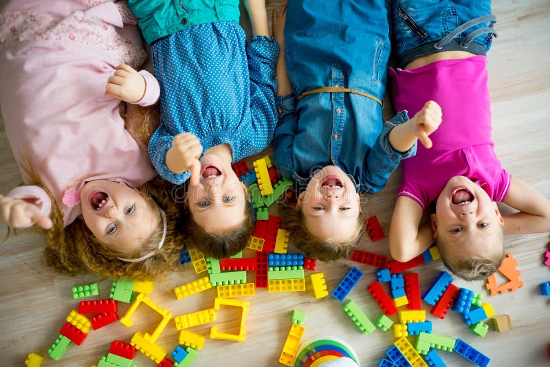 Children in kindergarten stock photo. Image of desk - 107301956