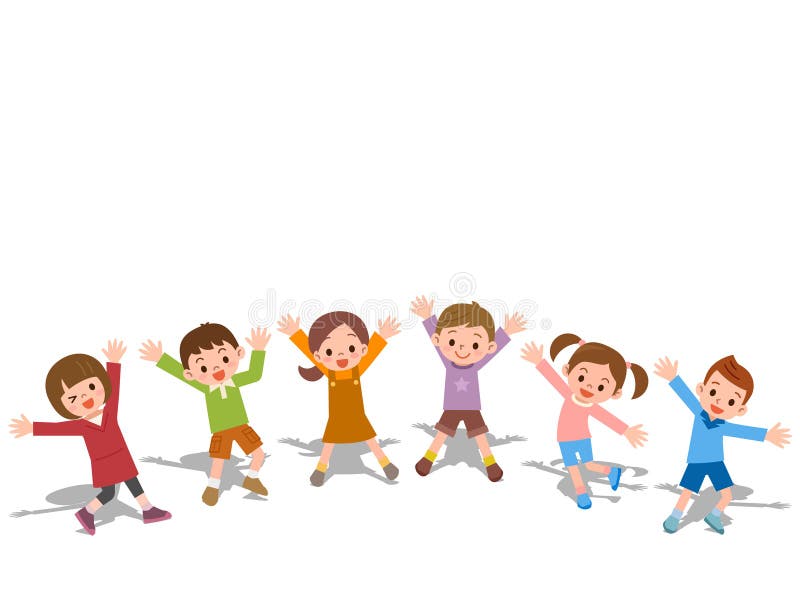 Children are Laughing Side by Side Stock Vector - Illustration of ...