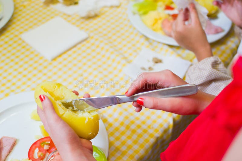 Children Learn How To Cook. Stock Photo - Image of cooking, healthy ...