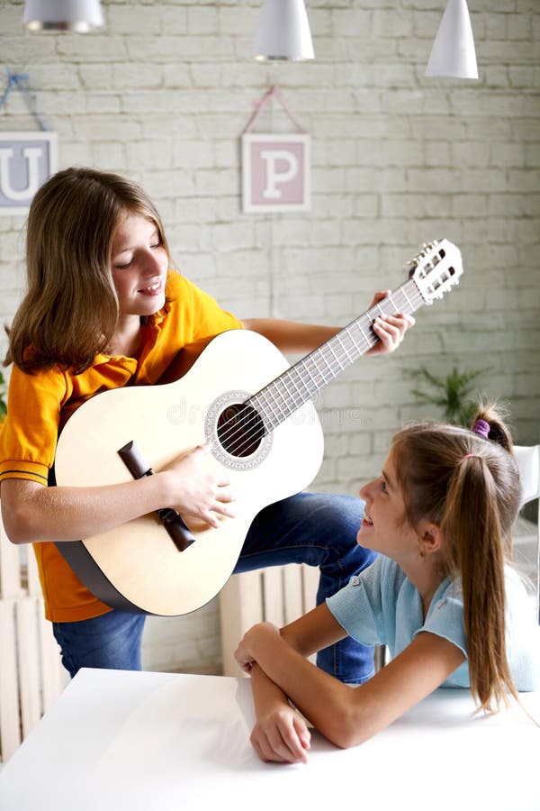 Guitarstudentchildguitar Stock Photos - Free & Royalty-Free Stock ...
