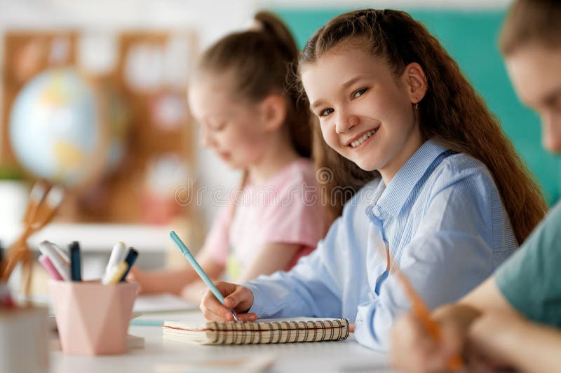 Children are Learning in the Class Stock Photo - Image of happy, young ...