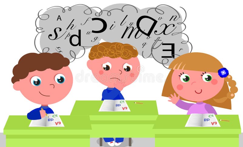 Children with Learning Difficulties Stock Vector - Illustration of kids ...