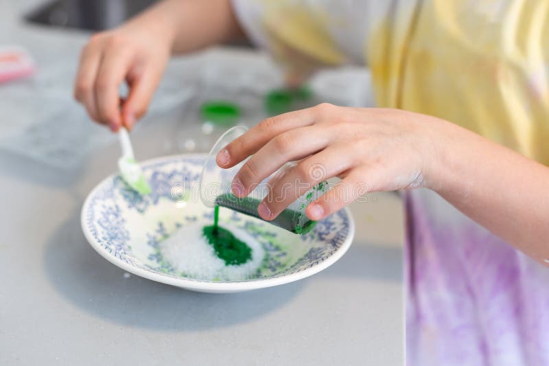 Children are Learning and Doing Science Experiments. Little Girl ...