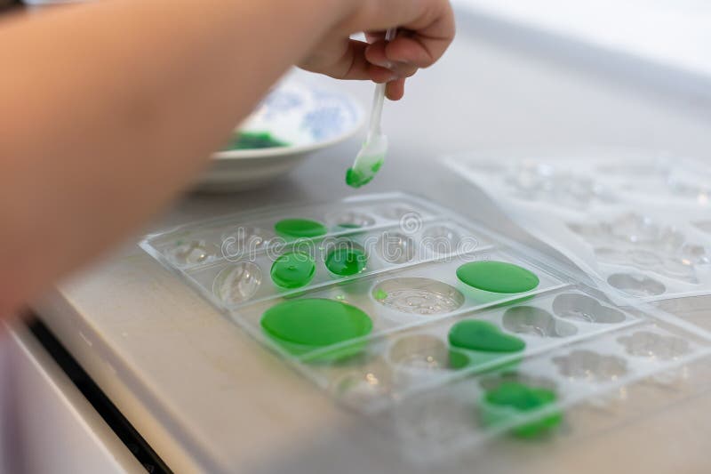 Children are Learning and Doing Science Experiments. Little Girl ...