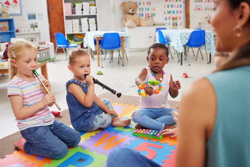 Diverse Children Playing Instruments Stock Photos - Free & Royalty-Free ...